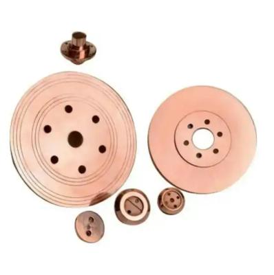 China Seam Welding Copper Electrode Wheel Disc Shape CuCrZr BeCu Resistance Welder Parts for sale