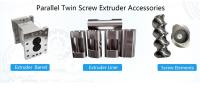 China Parallel Twin Screw Extruder Parts HRC58-64 for Compounds Re-compounds and Regranulates for sale