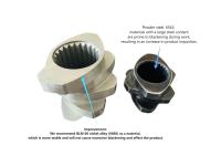 China Wear Resistance Extruder Screw Elements For Masterbatch Industry for sale