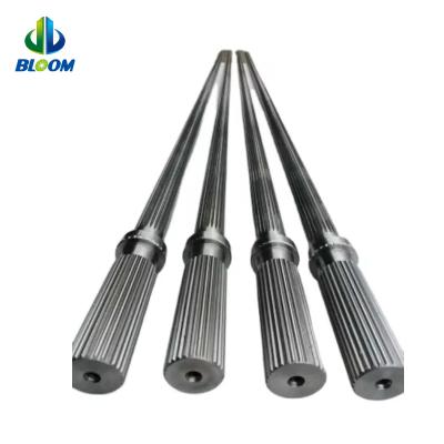 China Wear Resistant Bimetallic Extrusion Screw Shafts NiCrMO Material for Petrochemical Applications for sale