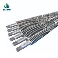 China High Efficiency Conical Twin Screw and Barrel for PVC Production φ60/φ125 150-200 kg/h for sale