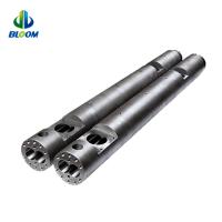 China Customized High Efficiency Conical Twin Screw and Barrel for PVC WPC Extrusion 60mm to 125mm for sale