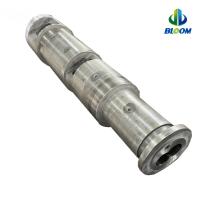 China Wear Resistant Conical Twin Screw and Barrel for PVC WPC TPE TPU Extrusion 45mm to 92mm for sale