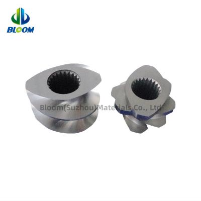 China Custom Twin Screw Elements for Fluoroplastic Production 30-135mm Parallel Extruder for sale