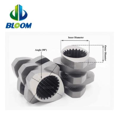 China Extruded Screw And Barrel Screw Element Customized Segment For Twin Screw Extruder Machine for sale