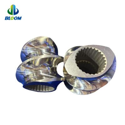China Twin Screw Extruder Screw Segments 30-135mm for Lithium Battery Slurry Production for sale