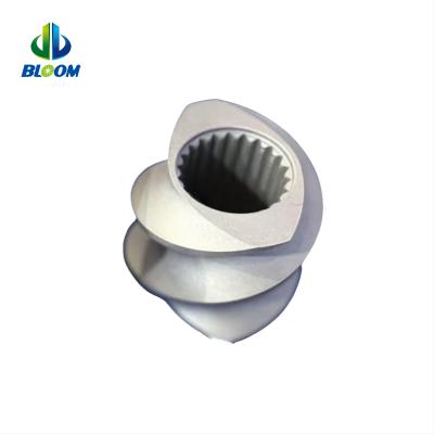 China Customized Nickel Alloy Twin Screw Elements for Lithium Battery Slurry High Temperature Strength 34mm for sale