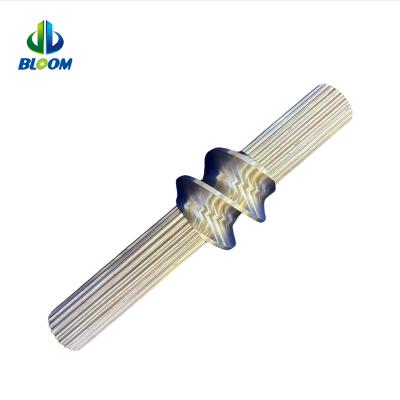 China High Torque Plastic Extruder Screw Shaft for PEEK PVDF Production - 12mm to 350mm Sizes with 10-15 Torque Rating for sale