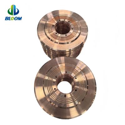 China Customized CuCrZr Alloy Seam Welding Wheel 50-300mm Diameter 5-30mm Thickness for Roll Welding for sale