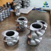 China High Precision Twin Screw Elements 38CrMoAl CR12MoV W6542 Alloys for Polymer Compounding Extruders for sale