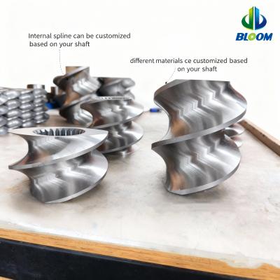 China Wear Resistant Twin Screw Extruder Thread Elements φ15.6-500mm High Torque Custom for sale