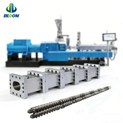 China High Strength Nickel Alloy Twin Screw Barrel 38CrMoAlA Wear Resistant for Plastic Extruder Machines for sale