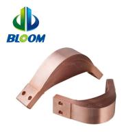 China Customizable Flexible Copper Shunt 0.1mm to 0.5mm Laminated Strips Galvanized Surface for Resistance Welding for sale
