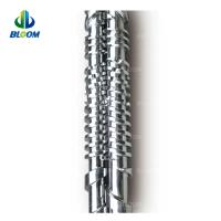 China Wear Resistant Bimetallic Screw Shafts 350℃ for Twin Screw Extruders NiCrMo for sale
