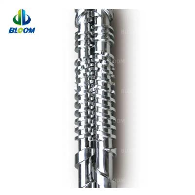 China Wear Resistant Bimetallic Screw Shafts 350℃ for Twin Screw Extruders NiCrMo for sale