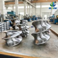 China Modular Twin Extruder Screw Elements 30-120mm Diameter Wear Corrosion Resistant for PA6 PA66 CNC Precision Machined for sale