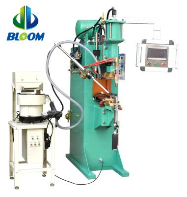 China Automatic Nut Feeding Resistance Spot Welding Machine 100KVA Three Phase 380V for sale