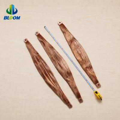 China C11000 Bare Copper Braid Busbar 1.5-6000mm² Flexible Grounding Strap for Transformers for sale