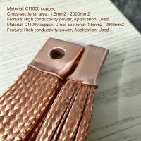 China Pure Copper Nickel Plated Custom Copper Braided Flexible Connector 0.05mm Wire for Industrial Power Transmission for sale