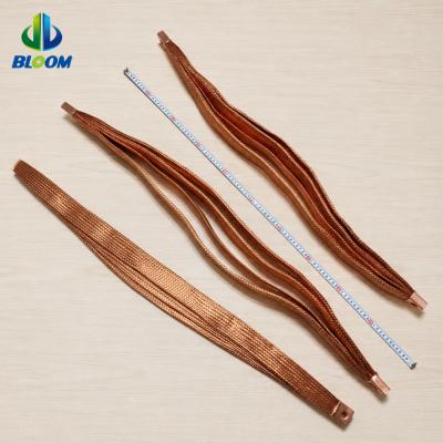 China High Purity Copper Braided Flexible Connector 1.5-6000mm² Custom Surface Treatment for Vibration Resistance for sale