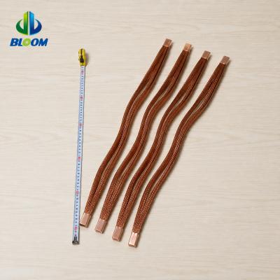 China Pure Copper Nickel Plated Custom Copper Braided Flexible Connector 0.05mm Wire for Industrial Power Transmission for sale