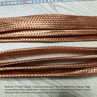 China Pure Copper Nickel Plated Custom Copper Braided Flexible Connector 0.05mm Wire for Industrial Power Transmission for sale