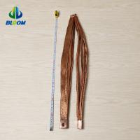 China Pure Copper Braided Flexible Connector 99.95% Purity Nickel Plated Custom Insulation for Power Distribution for sale
