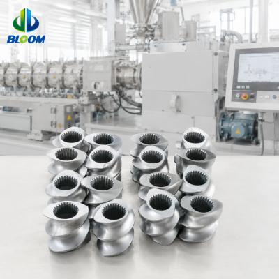 China Wear Resistant Twin Screw Extruder Screw Elements CNC Machined HRC 58-62 30-120mm Diameter for sale