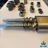 China High Precision Twin Screw Elements Wear Corrosion Resistant W6542 D2 38CrMoAIA for Plastic Extrusion for sale