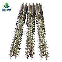 China Wear Resistant Conical Twin Screw and Barrel for PVC WPC TPE TPU with Long Life Time and Corrosion Resistance for sale