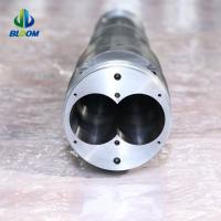 China Wear and Corrosion Resistant Conical Twin Screw and Barrel for Long Life Time in PVC WPC TPE TPU Production for sale