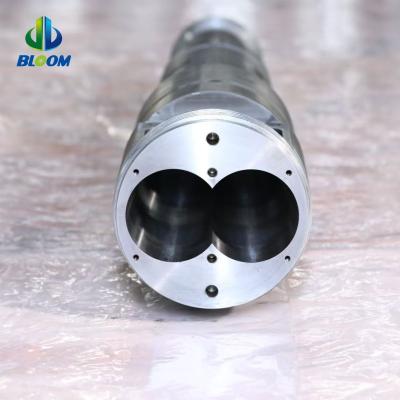 China Wear and Corrosion Resistant Conical Twin Screw and Barrel for Long Life Time in PVC WPC TPE TPU Production for sale