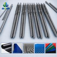 China Conical Twin Screw set for PVC coil mat production for sale