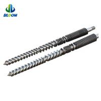 China Conical Twin Screw set for PVC coil mat production for sale