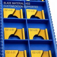 China HSS KM1-6-8R Cutter Blade and Cutter Box for Pneumatic Tip Dresser Electrode Tip Reshaping for sale