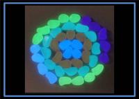 China Glow in the Dark Pebble Stones 1-3cm for Garden Landscape Decoration Outdoor Luminous for sale