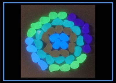 China Glow in the Dark Pebble Stones 1-3cm for Garden Landscape Decoration Outdoor Luminous for sale