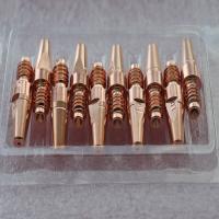 China CuCrZr Welding Contact Tips M6/M8 Thread - 35mm to 45mm Length with 0.8mm to 1.6mm Wire Diameter Options for sale