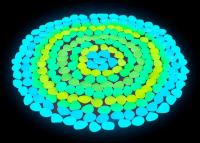 China Glow in the Dark Resin Pebbles 3mm Garden Decorative Luminous Stone for Walkway Night Light for sale
