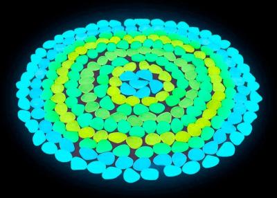 China Glow in the Dark Resin Pebbles 3mm Garden Decorative Luminous Stone for Walkway Night Light for sale