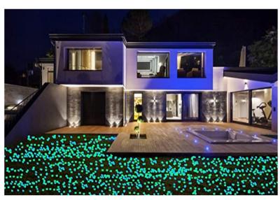 China Non-Toxic Temperature Resistant Glow in the Dark Stones 1-15mm 8-12 Hours Glow for sale