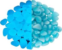 China Cobalt Blue Glow in Dark Glass Pebbles 1-3mm for Garden Landscaping and Aquarium Decoration for sale