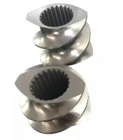China Kneading Block Twin Screw Extruder Parts 15.6-250mm Diameter Co-Rotating Extruder Screw Elements for sale