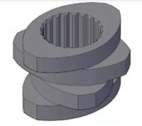 China 30mm Center Distance Twin Screw Element Segment Screw Barrel D/d 1.55 for sale