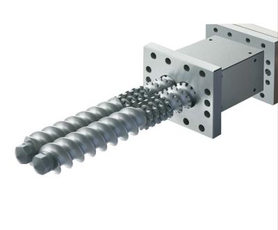 China 30mm Center Distance Twin Screw Extruder Barrel and Screw Set with 40CrNiMoA Alloy Steel Construction for sale
