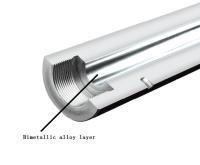 China Double Alloy Screw Barrel for Injection Machines & Extruders - 2-5mm Alloy Coating, HRC 55-62 Hardness for sale