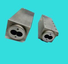 China Berstoff Parallel Twin Screw Barrel Elements Bimetallic Pip Sheet Extruder for sale