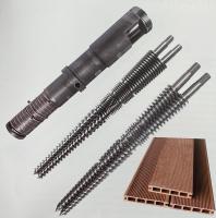 China X800 Nitride Conical Twin Extruder Barrel 38CrMoAlA for PVC PP PE LDPE HDPE PLA ABS for sale