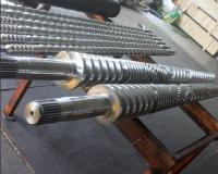 China CMT80/174 Conical Twin Bimetallic Screw and Barrel for Plastic Extruder Machine 80mm for sale