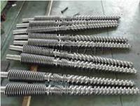 China Pet Food Extrusion Screw Barrel for Twin Screw Extruder - 50-80kg/h to 3-4tons/h Capacity with 0.5-0.8mm Nitriding Depth for sale